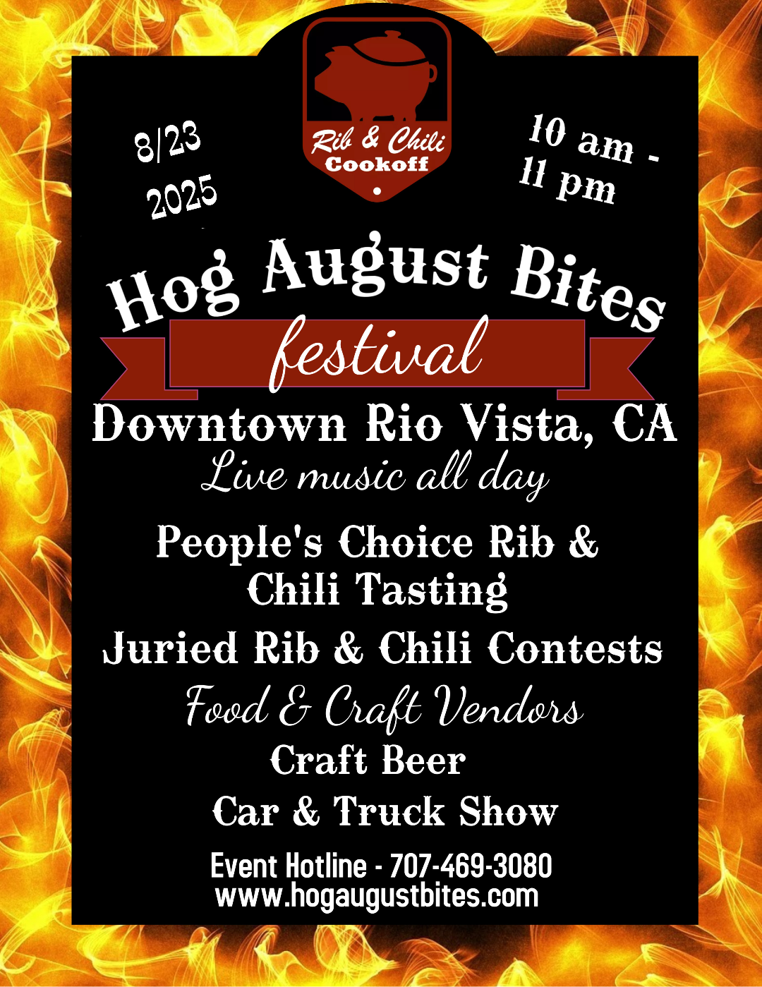Hog August Bites – Rib & Chili Cookoff 2025 – California BBQ Association