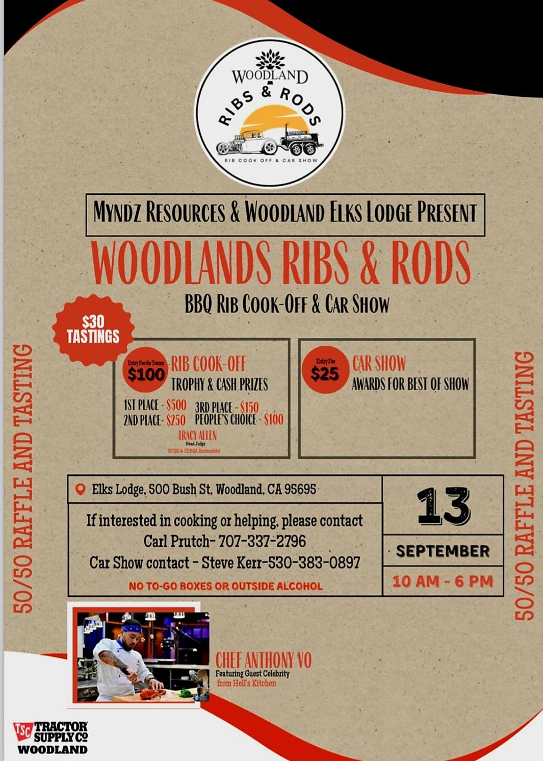 Woodland’s Ribs & Rods BBQ Cookoff – California BBQ Association
